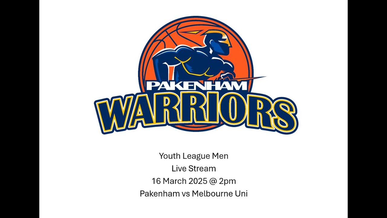 Youth League Men Live Stream - 16 March 2025 @ 2pm (Pakenham vs ...