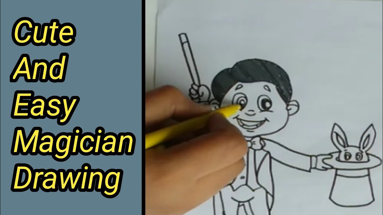 How to color a magician|| easy magician drawing #drawing#colouring ...