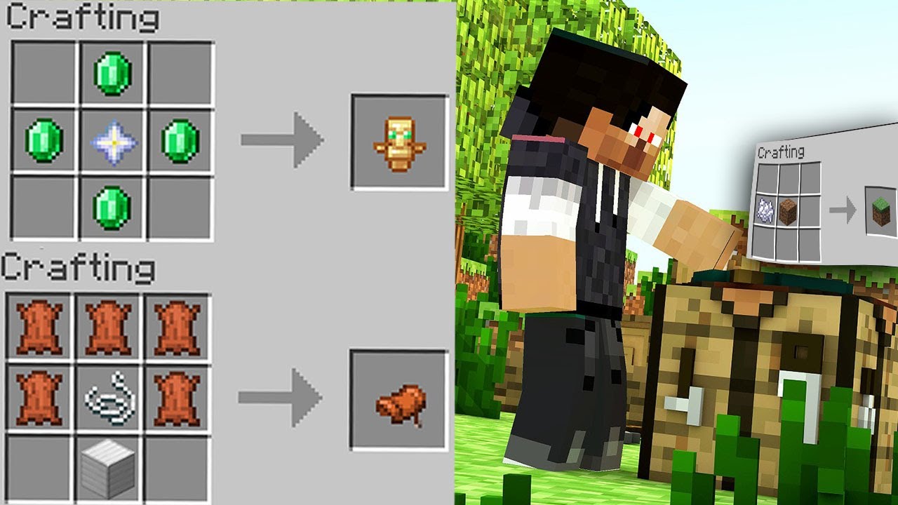 Crafting receptek, amikre SZÜKSÉG LENNE a Minecraftban... - YouTube