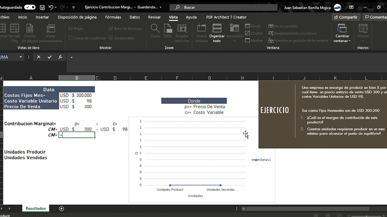 Ejercicio Contribucion Marginal Excel 2020 03 19 18 42 55 - YouTube