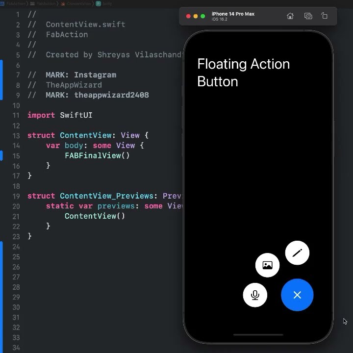 Floating Action Button Ui By Codeing Shorts Youtube