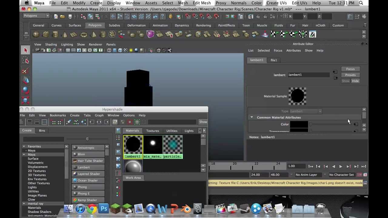 Hypershade in Autodesk Maya - YouTube
