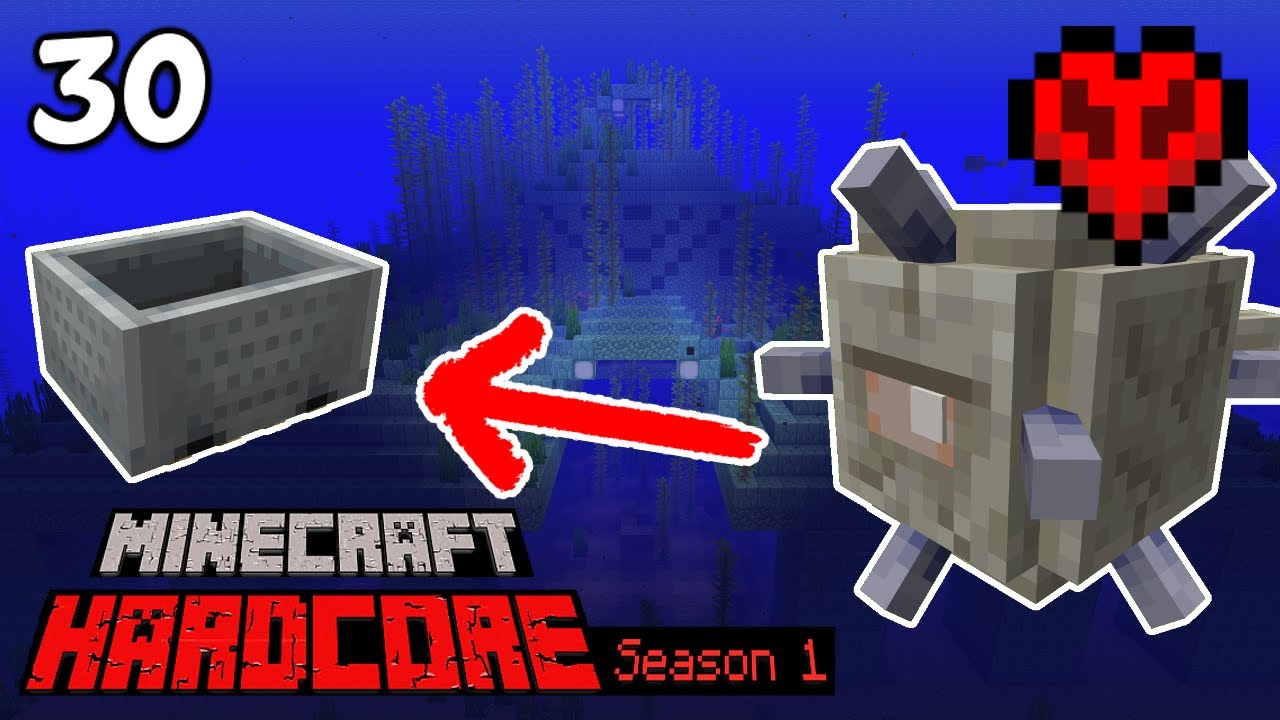 I Captured 3 Elder Guardians in Minecraft Hardcore! - S1E30 - YouTube