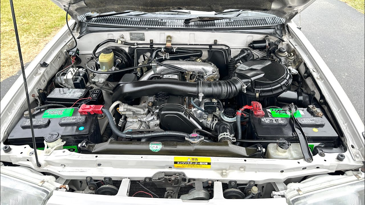 1996 Toyota Hilux Surf KZN185 SSR-X - Turbo Diesel - JDM - Engine - YouTube