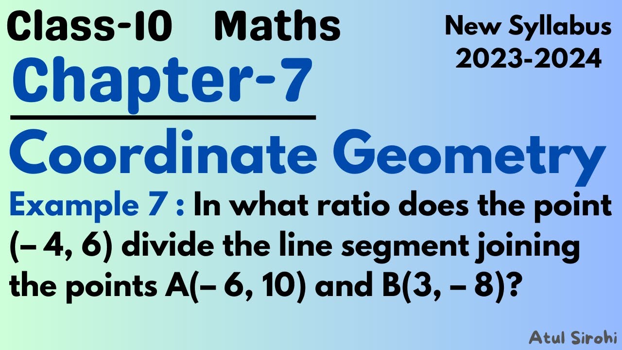 Example-7 | Class 10 Maths Chapter-7 Coordinate Geometry | New syllabus ...