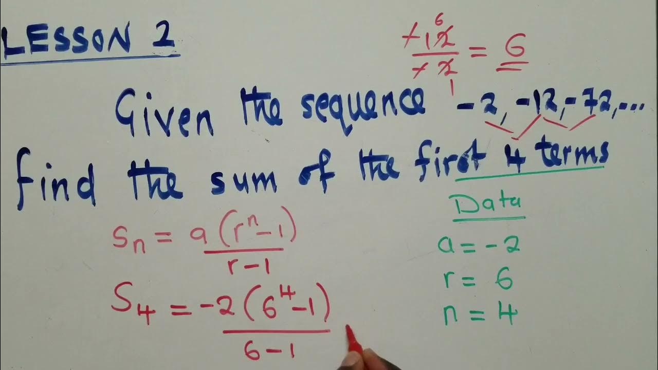 Lesson 2, Sum of Geometric Progression - YouTube