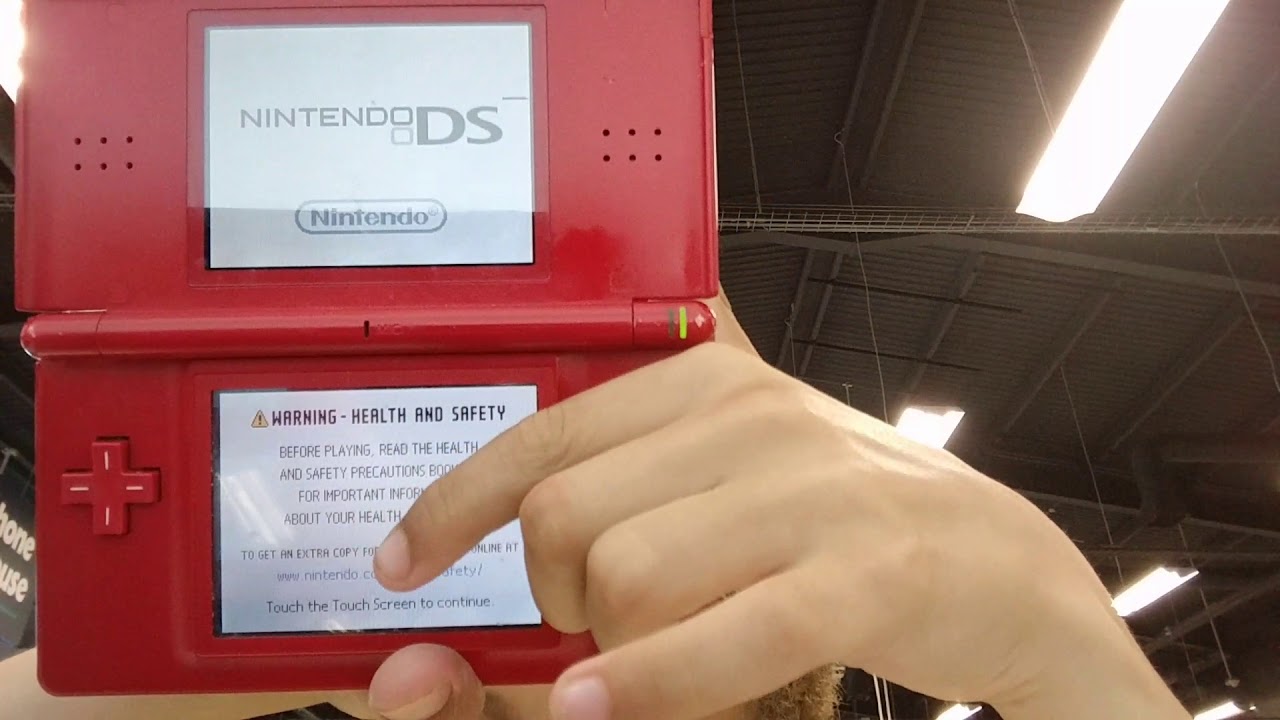 nintendo ds lite start up - YouTube