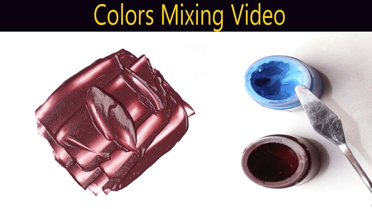 How To Mix Light Blue And Brunt Sienna Make Port Royale Color - YouTube