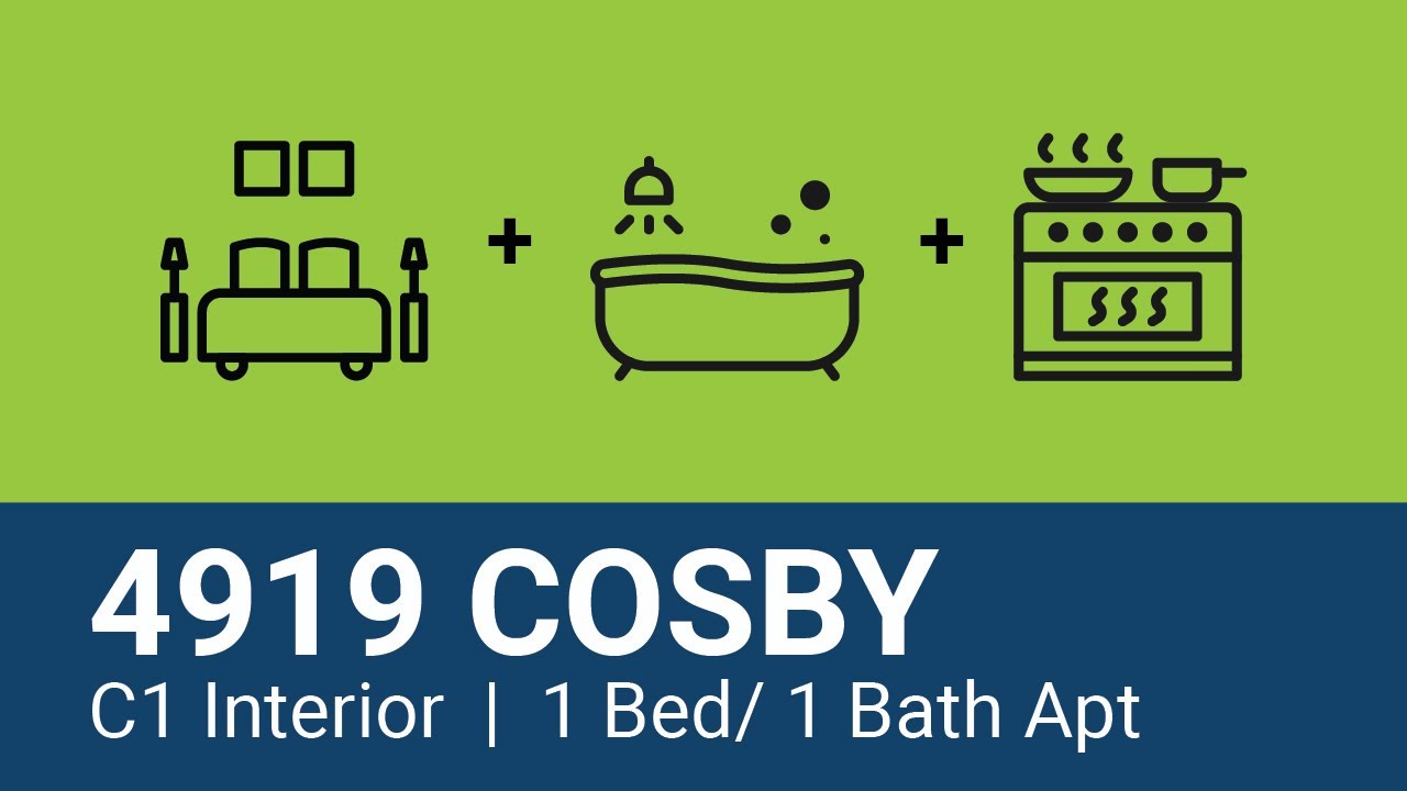 4919 Cosby C1 Interior 1b-1b Back Unit - YouTube