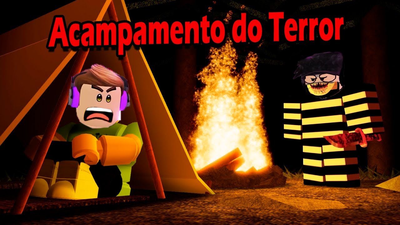 Sobreviva ao acampamento do terror! Desafio Roblox - YouTube