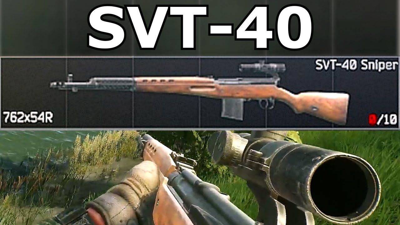 NEW SNIPER SVT-40 (CRACKED UP MOSIN) - Escape From Tarkov Wipe Day ...