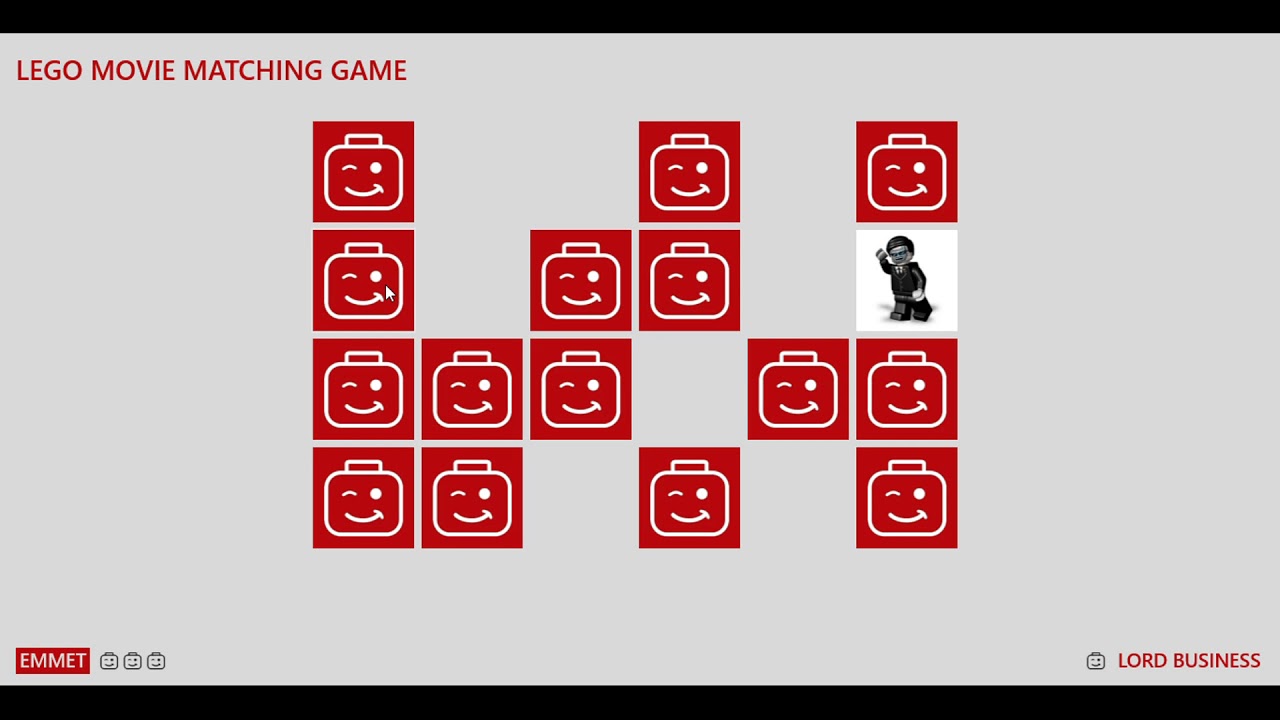 Lego Matching Game Play - YouTube