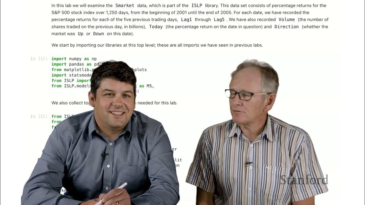 Statistical Learning: 4.Py Logistic Regression I 2023 - YouTube