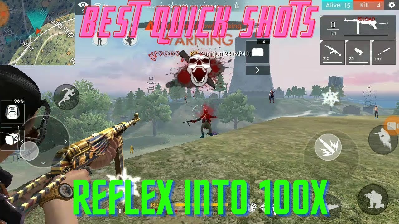 BEST QUICK SHOTS IN FREE FIRE || BEST REFLEX SHOTS || SaGa Gaming - YouTube