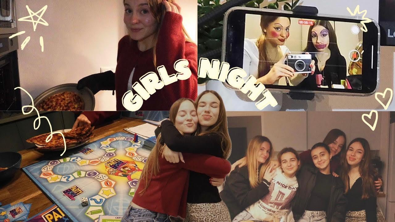 GIRLS NIGHT // VLOG #1 (pizzas, juegos de mesa, tiktoks, etc.) - YouTube