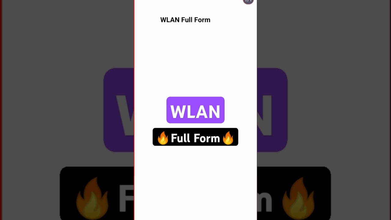 WLAN Full Form #gk #gs #fullform #learning #learn #education # ...