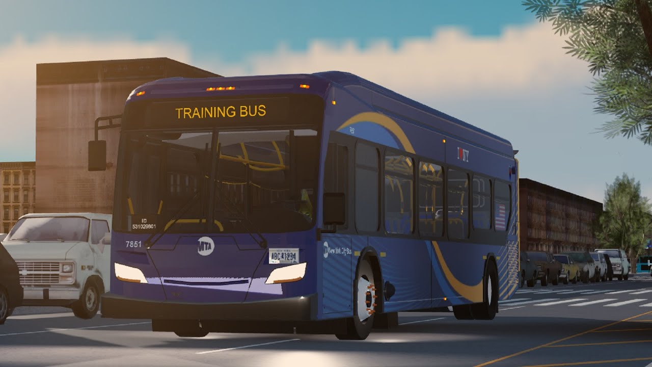 MTA NYC Bus Exclusive! 2021 New Flyer XD40 7851 Training Bus around ...