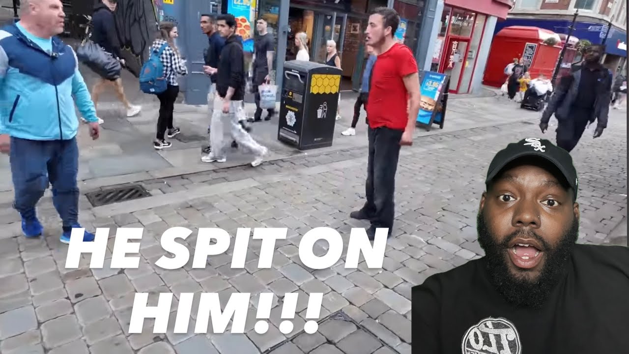 BILLY MOORE PUTTING HANDS ON A DRUGGY IN PICCADILLY GARDENS! - YouTube