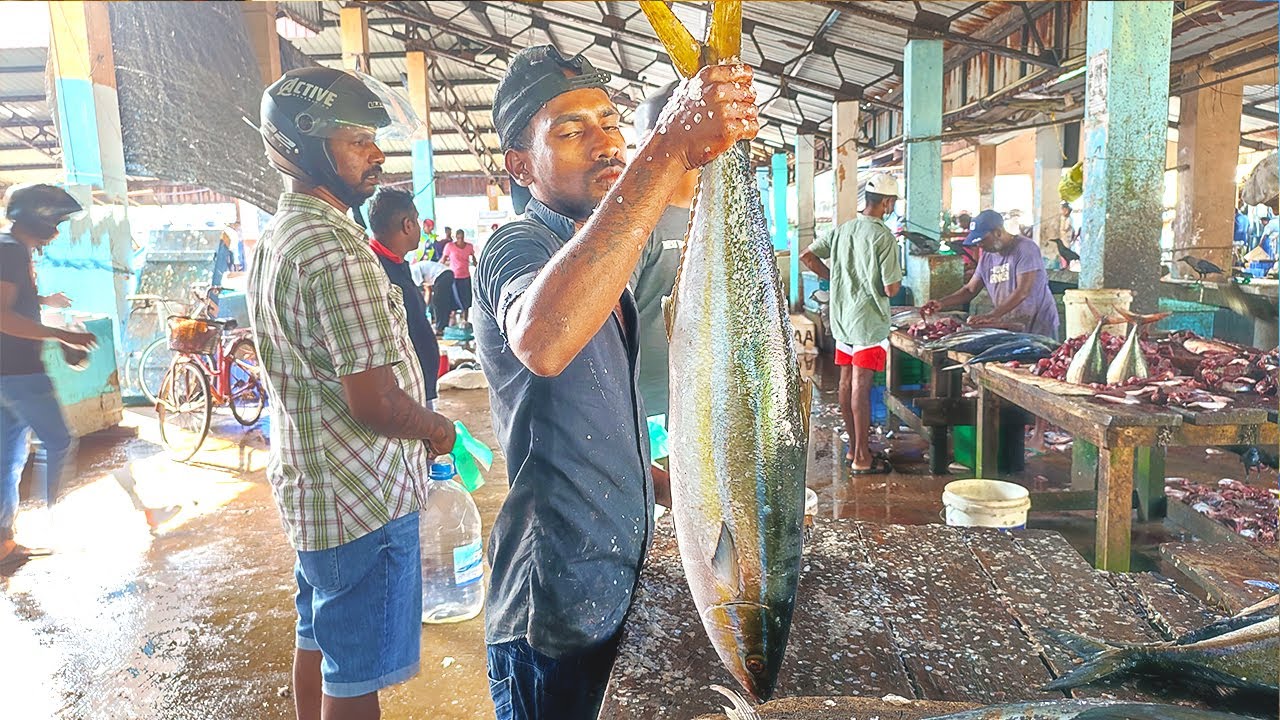 Huge Rainbow Runner Cutting Skills | Fish Cutting Skills - YouTube