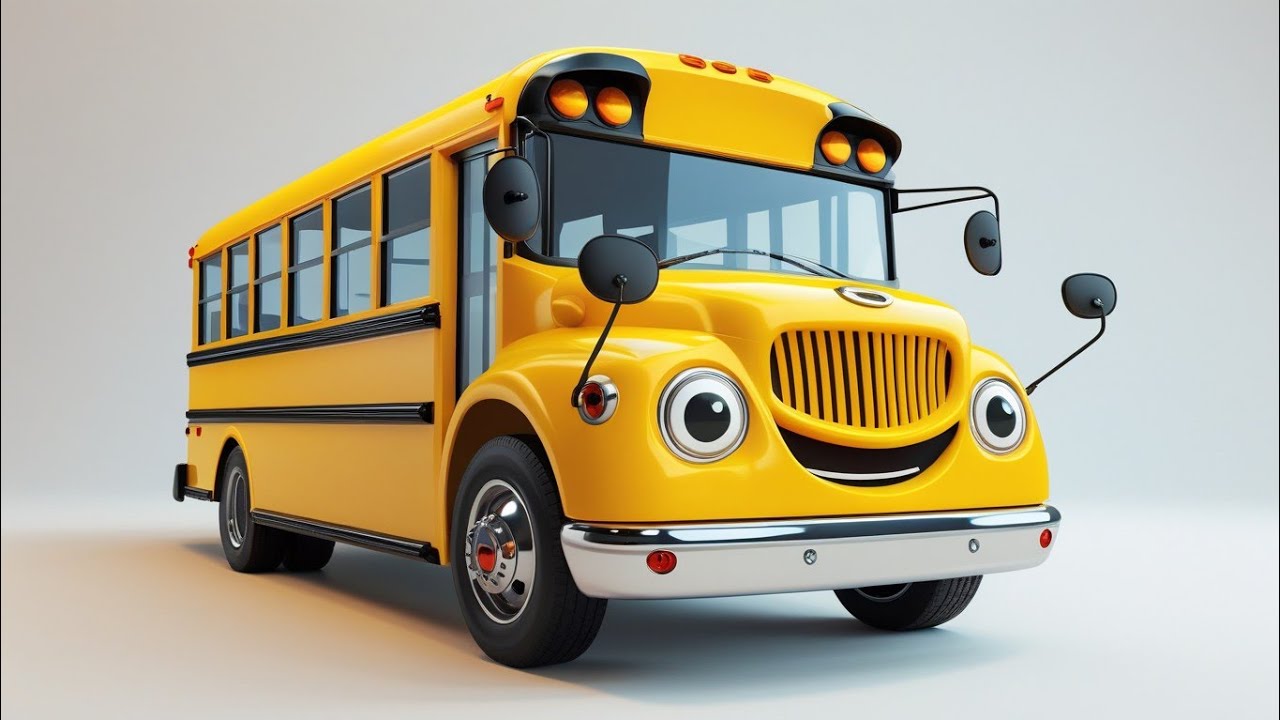 Wheels on the Bus, yellow school Bus , narsary rhymes for kids # ...