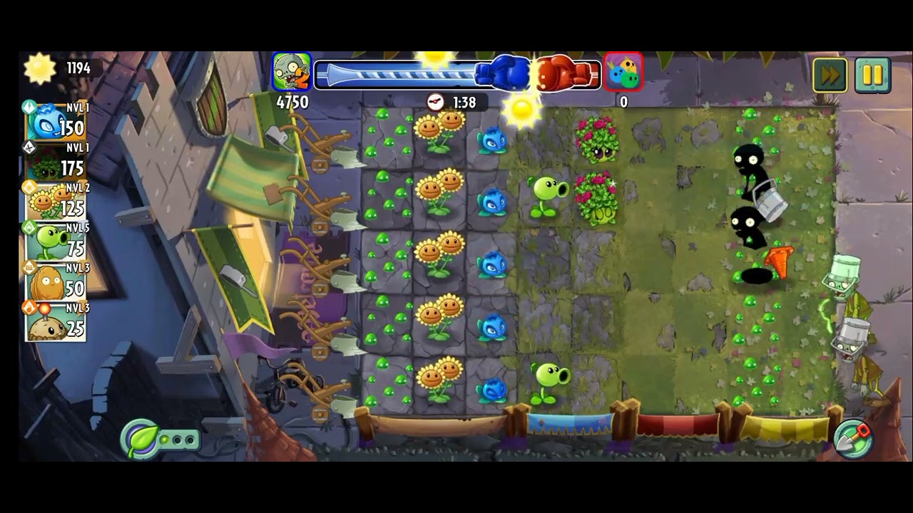 GAMEPLAY DE PVZ2 (ARENA) P1 - YouTube