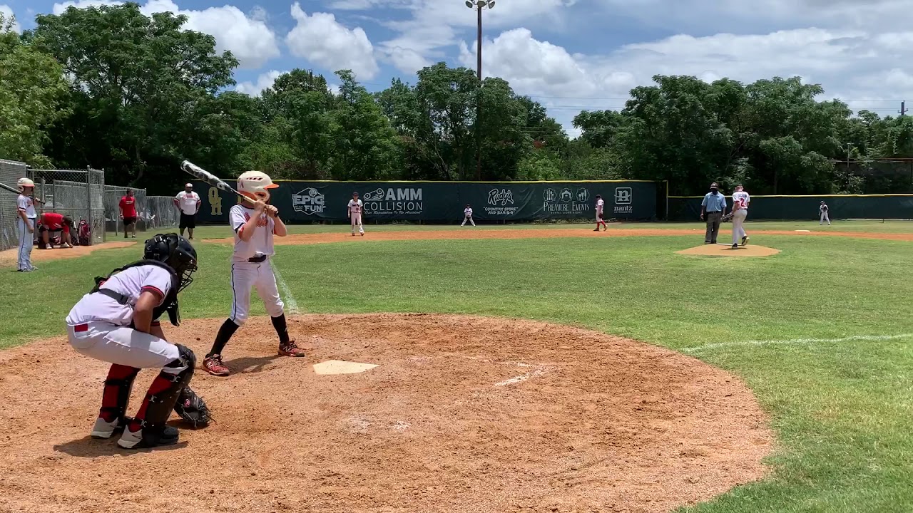 I hit my first ever home run over the fence in 10 u baseball - YouTube