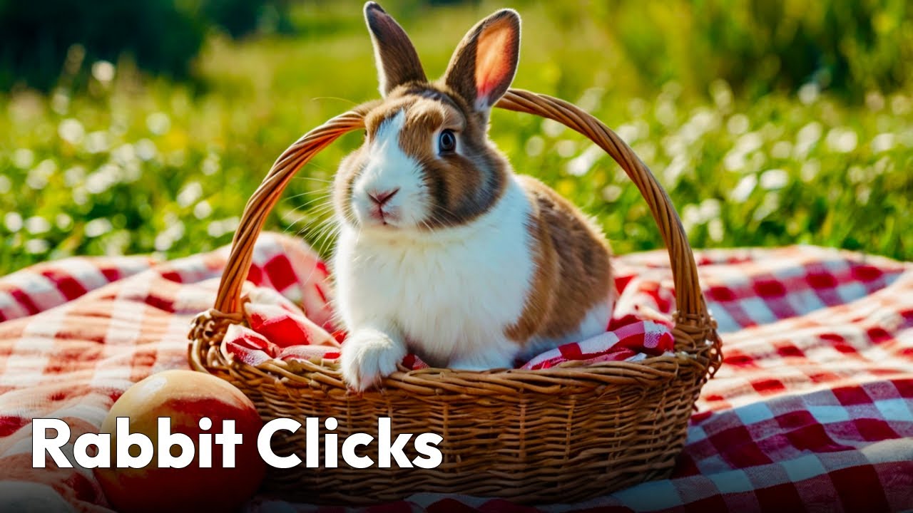Rabbit Clicks - 4K Rabbit Slideshow with Calming Background Music ...