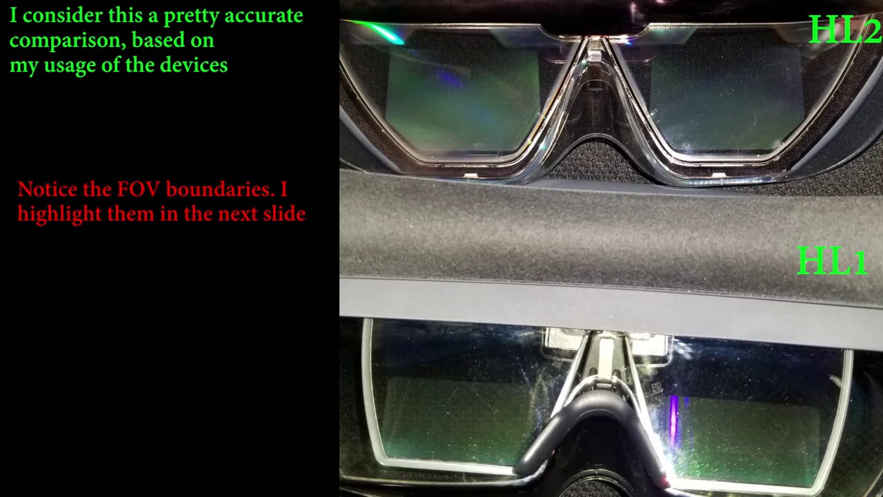 Comparing HoloLens 1 vs. HoloLens 2 Lenses/FOVs (and a bit of MagicLeap ...