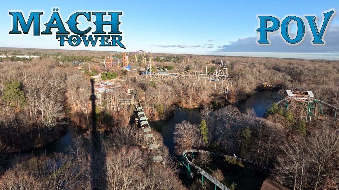 Mach Tower POV (Daytime), Busch Gardens Williamsburg Moser Drop Tower ...
