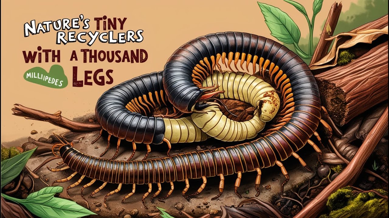 "Millipedes: Nature’s Tiny Recyclers with a Thousand Legs" - YouTube