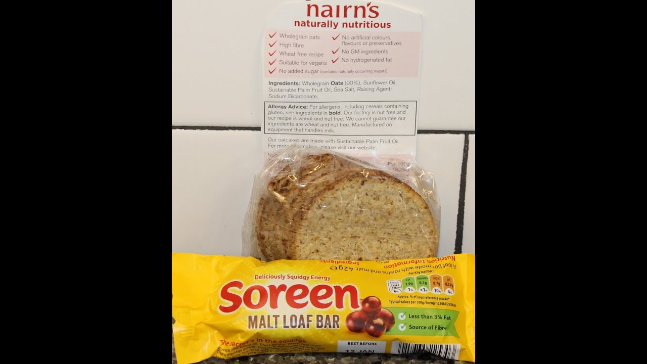 Nairn’s Oat Cakes & Soreen Malt Loaf Bar Review - YouTube