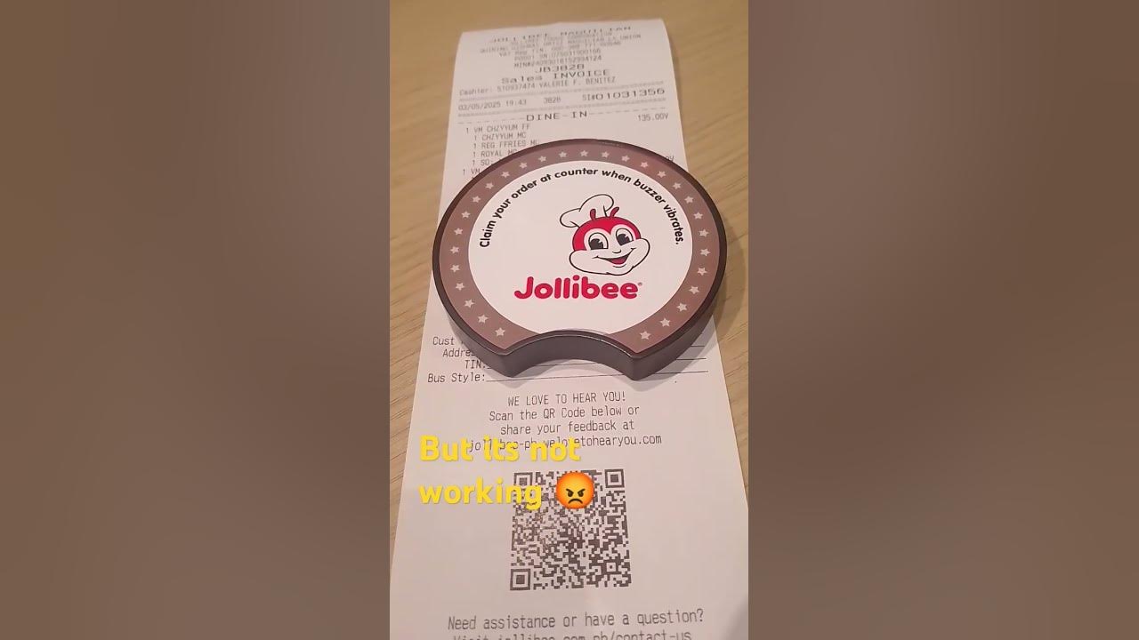 ang tagal ng order jollibee buzzer claim tag didn't work #shortfeeds # ... ang tagal ng order jollibee buzzer claim tag didn't work #shortfeeds # ...
