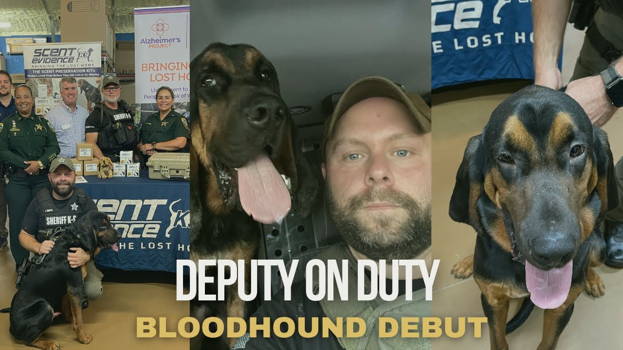 Deputy on Duty: K9 Deputy Lewis Kurtz & Bloodhound Rex - YouTube