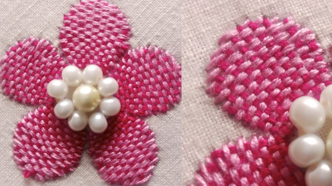 simple easy stitches flower for beginners by hand work and designs ...