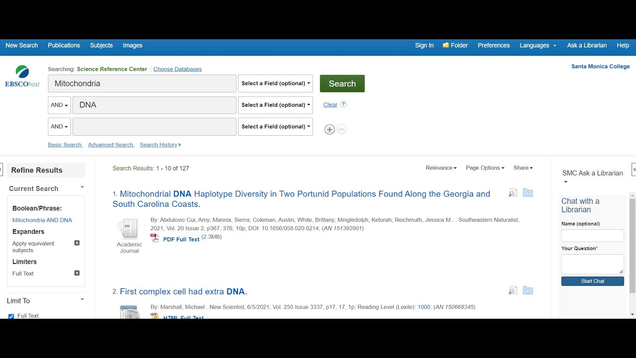 Science Reference Center Database Tour - YouTube