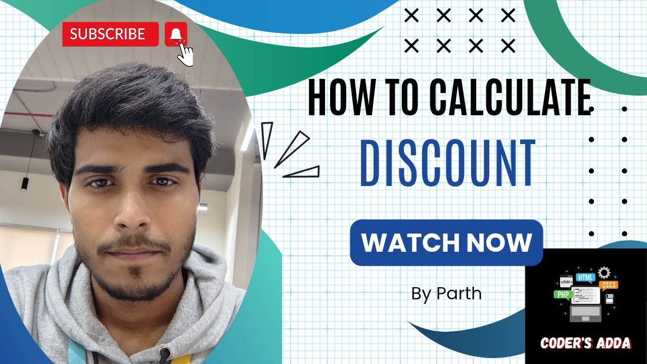 Discount in excel | #day01 Coders Adda #excel - YouTube