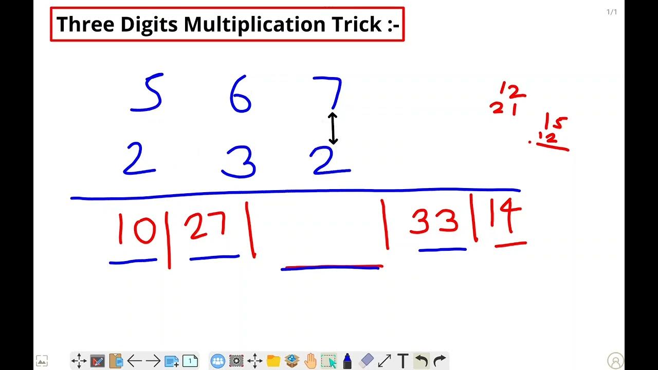 multiplication of 3 digit numbers in single line - YouTube