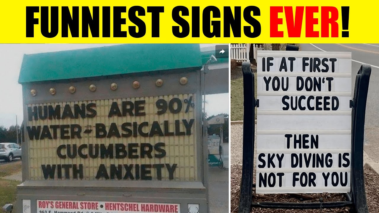 🤣FUNNIEST & DUMBEST🤪 Signs That People😄 Have Ever Seen...😱 - YouTube