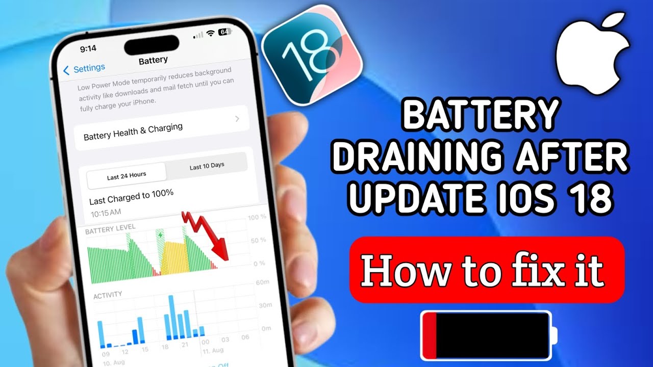 iOS 18 battery saving tips | iOS 18 Battery Drain Problem on iPhones ...