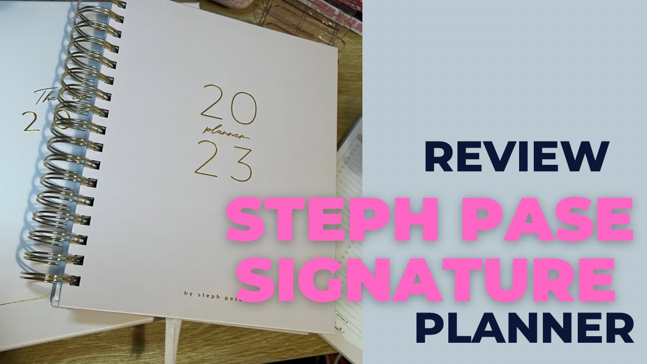 Flip through and review of Steph Pase signature weekly planner - YouTube