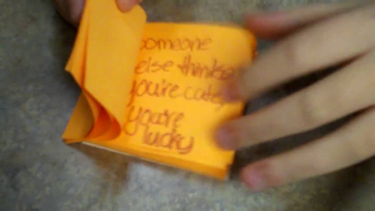 post it note love letter - YouTube