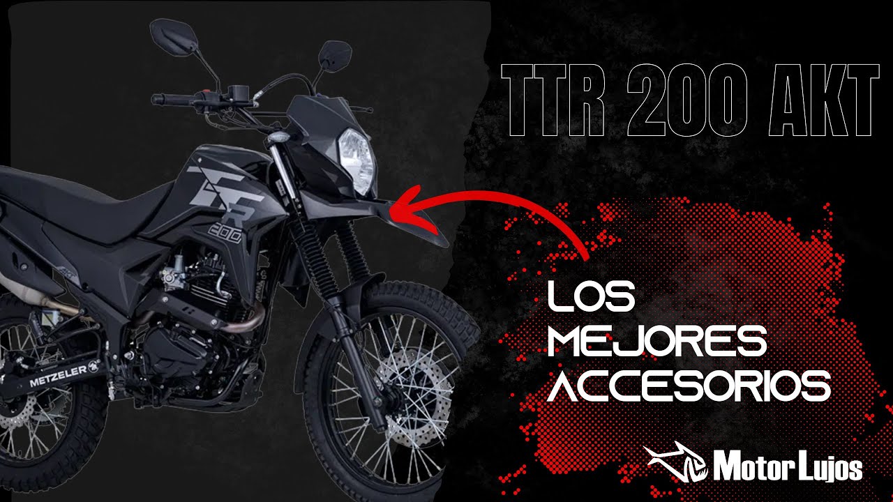 Todos los accesorios para AKT TTR 200 | MotorLujos - YouTube