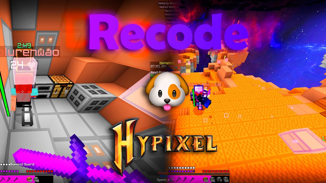 DOMINATING HYPIXEL WITH CLIENT OF 15$ | Dog client Recode - YouTube