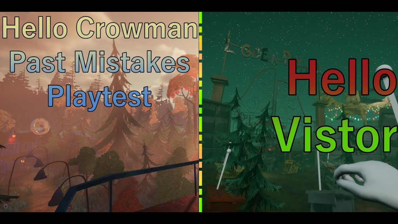 Hello Crowman Playtest (By Adisan00) + Hello Visitor (By Jamie) - YouTube