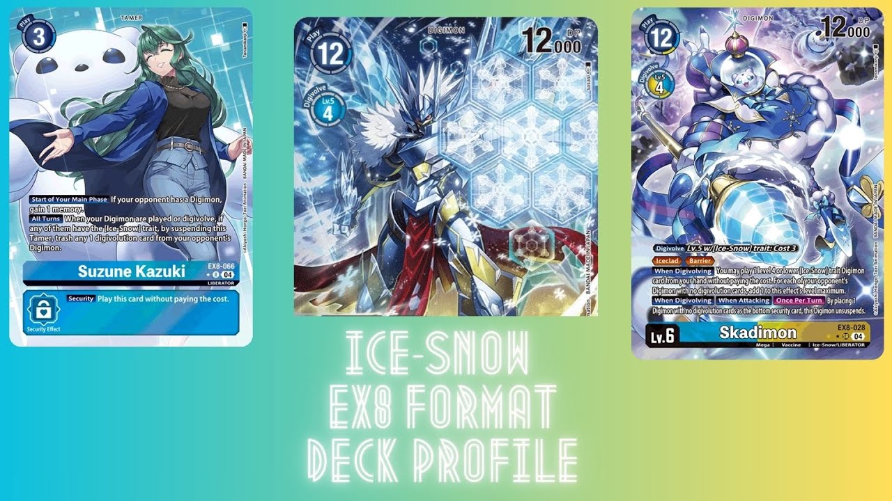 Time To Create A Winter Wonderland! Digimon TCG Ice-Snow Ex8 Deck ...
