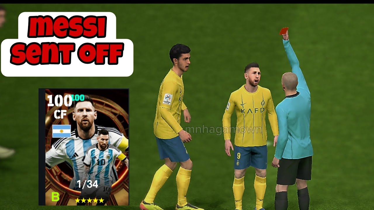 epic messi sent off by referee || #funnymemes #funnyshorts #funnyvideo ...