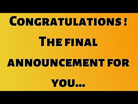 💌🤑God message for you today🙏|| Congratulations ! The Final Announcement ...