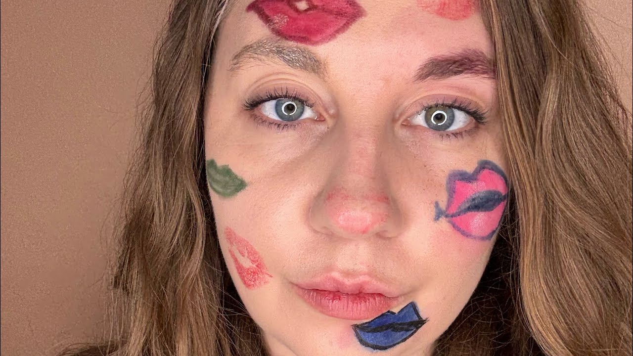 Wacky makeup Wednesday! 👄 - YouTube
