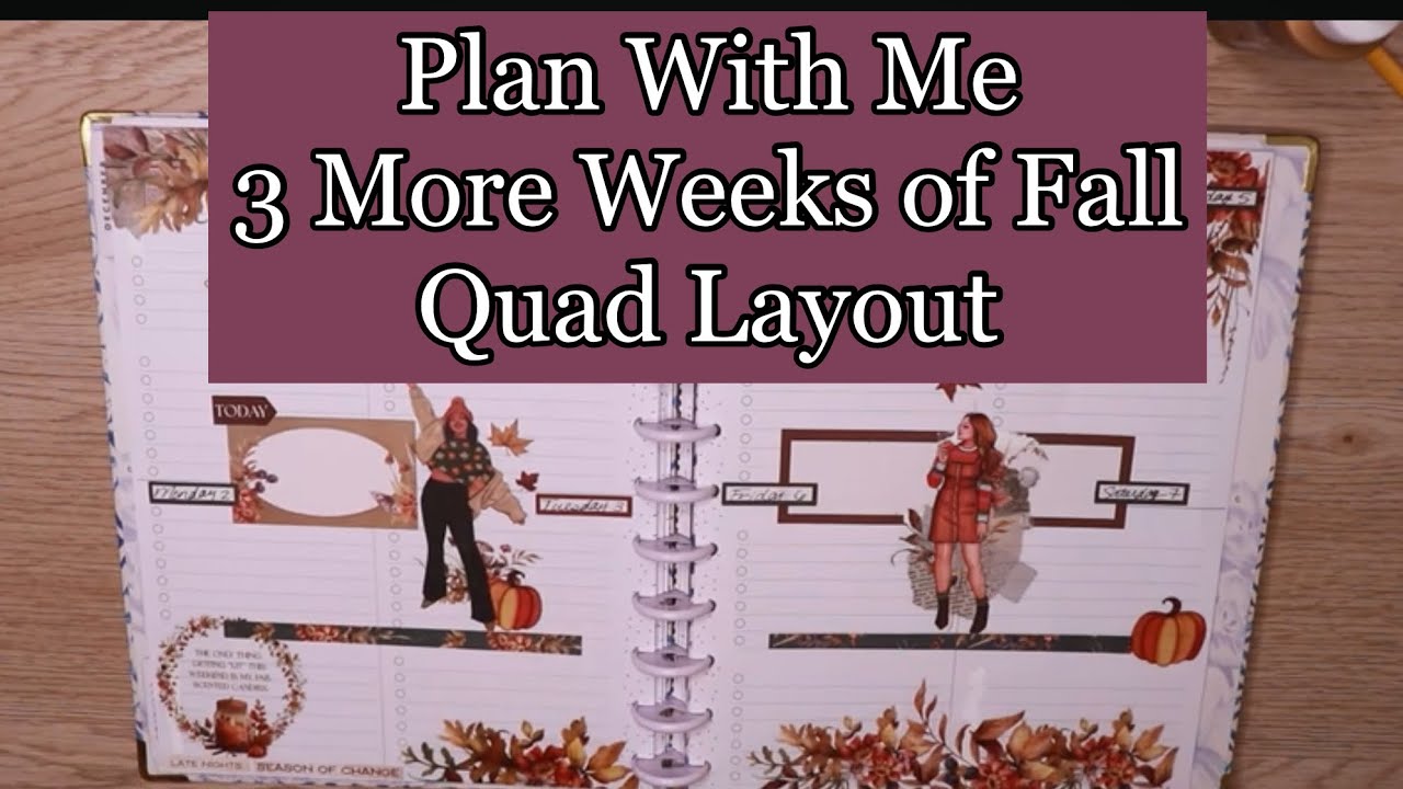 Plan With Me BIG Quad DIY Layout Happy Planner December 1-7 - YouTube