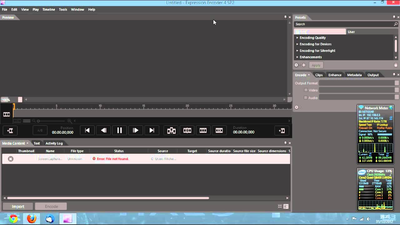 Come Registrare il Proprio Desktop - Microsoft Expression Encoder 4 ...